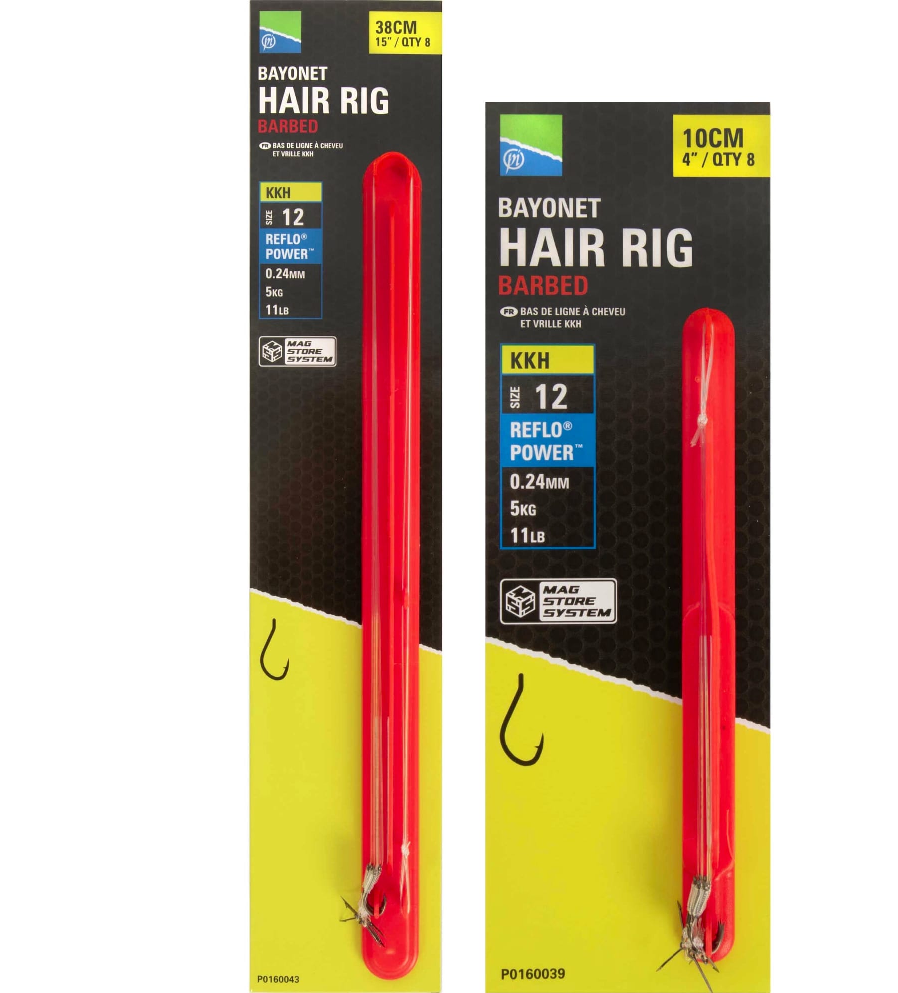 Preston KKH Bayonet Hair Rig 4" - 10cm en 15" - 38cm - Onderlijnen ...