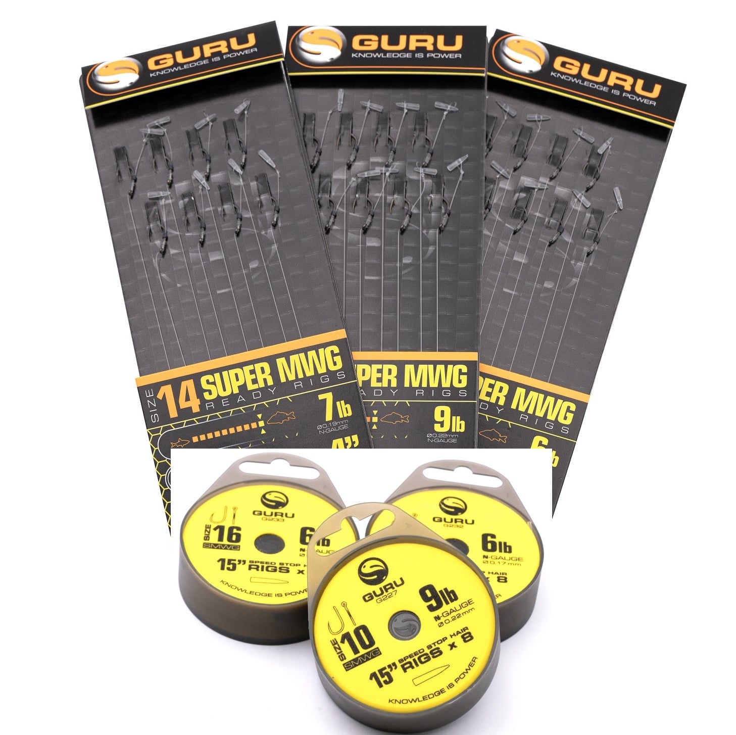 Guru Super MWG ( SMWG ) Ready Rigs Speedstop 4" en 15" - Onderlijnen ...