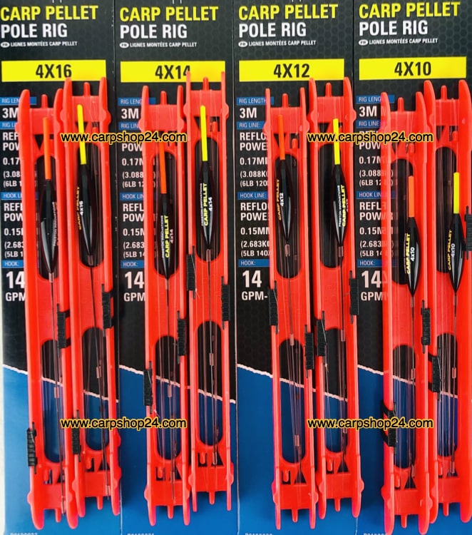 Preston Carp Pellet Pole Rigs - Tuigen - 4 Opties - Carpshop24
